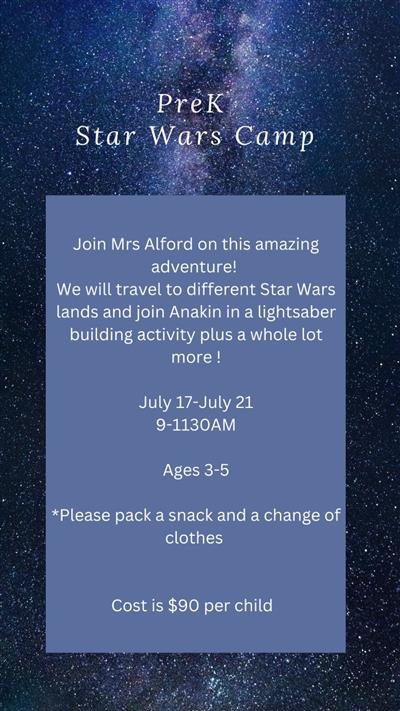 East Hampton Parks & Recreation: Star Wars Camp - Pre K