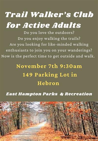 East Hampton Parks & Recreation: Trail Walkers Club